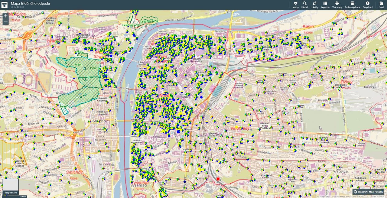 Where should waste go? In Prague, three easy-to-use maps will help ...